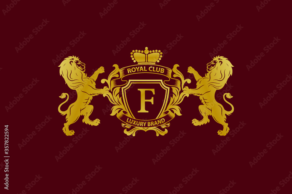 Royal Lion Logo Shield