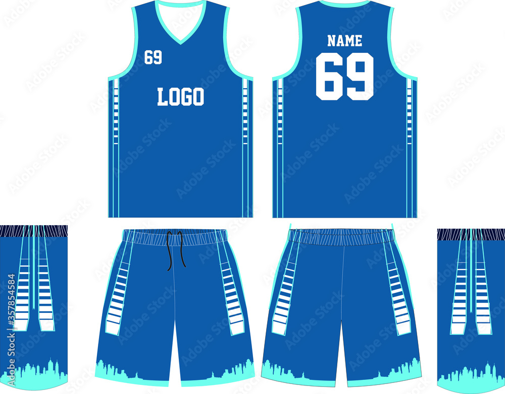 Basketball uniform Custom Design mock ups templates design for ...