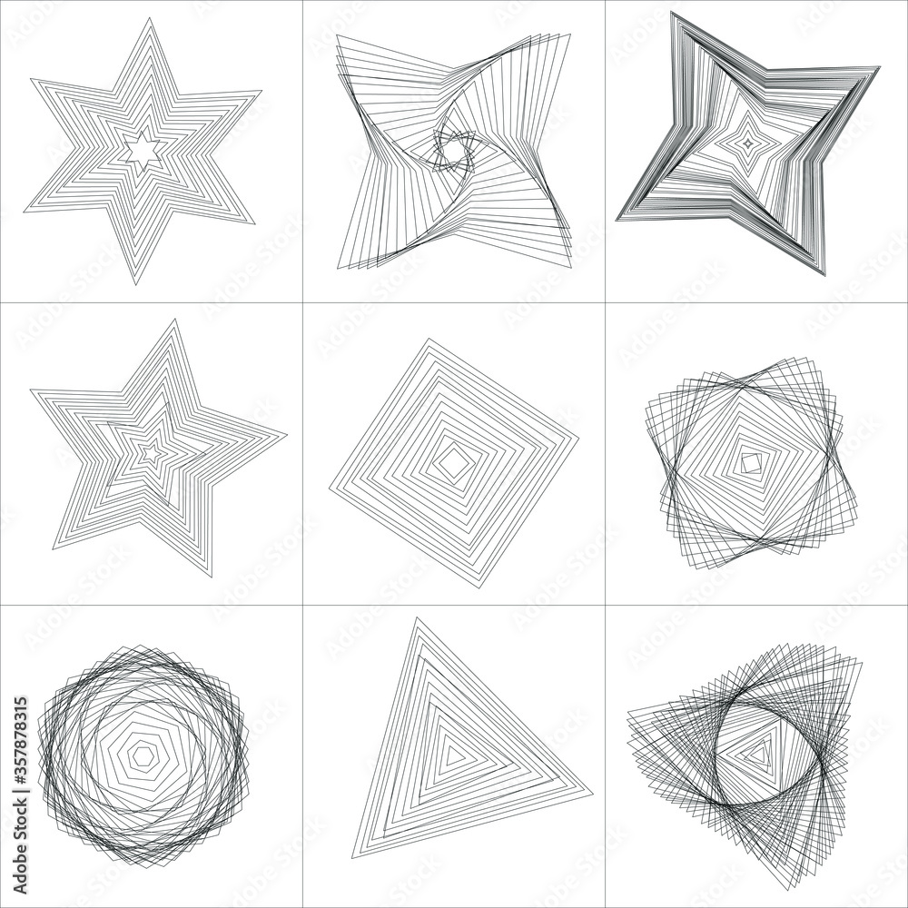 multiple polygon in white background. graphic background design element ...