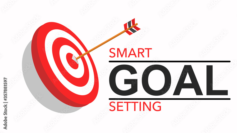 Vector Smart goal setting template Stock Vector | Adobe Stock