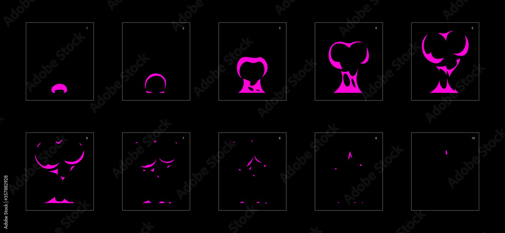 Poison explosion effect. Explosion Animation effect. Animation Sprite ...