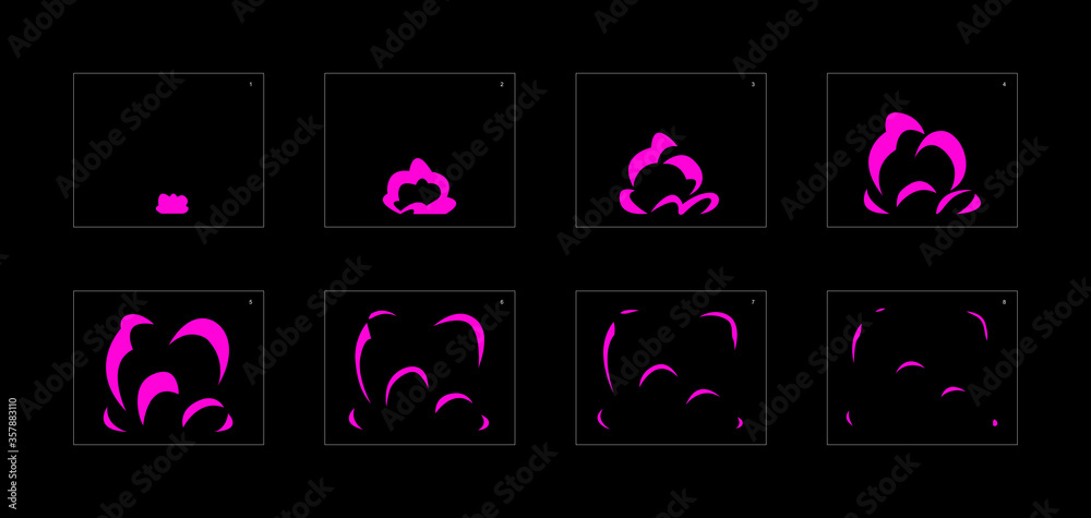 Poison explosion effect. Explosion Animation effect. Animation Sprite ...