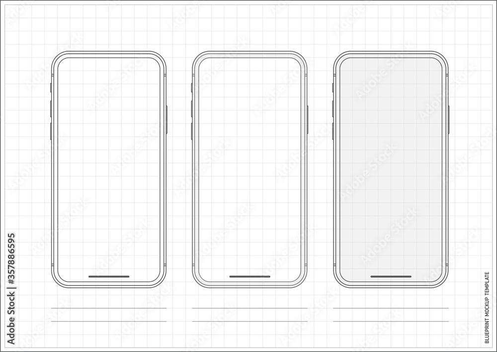 App Template Screen Development Mobile Phone App Stock Vector | Adobe Stock