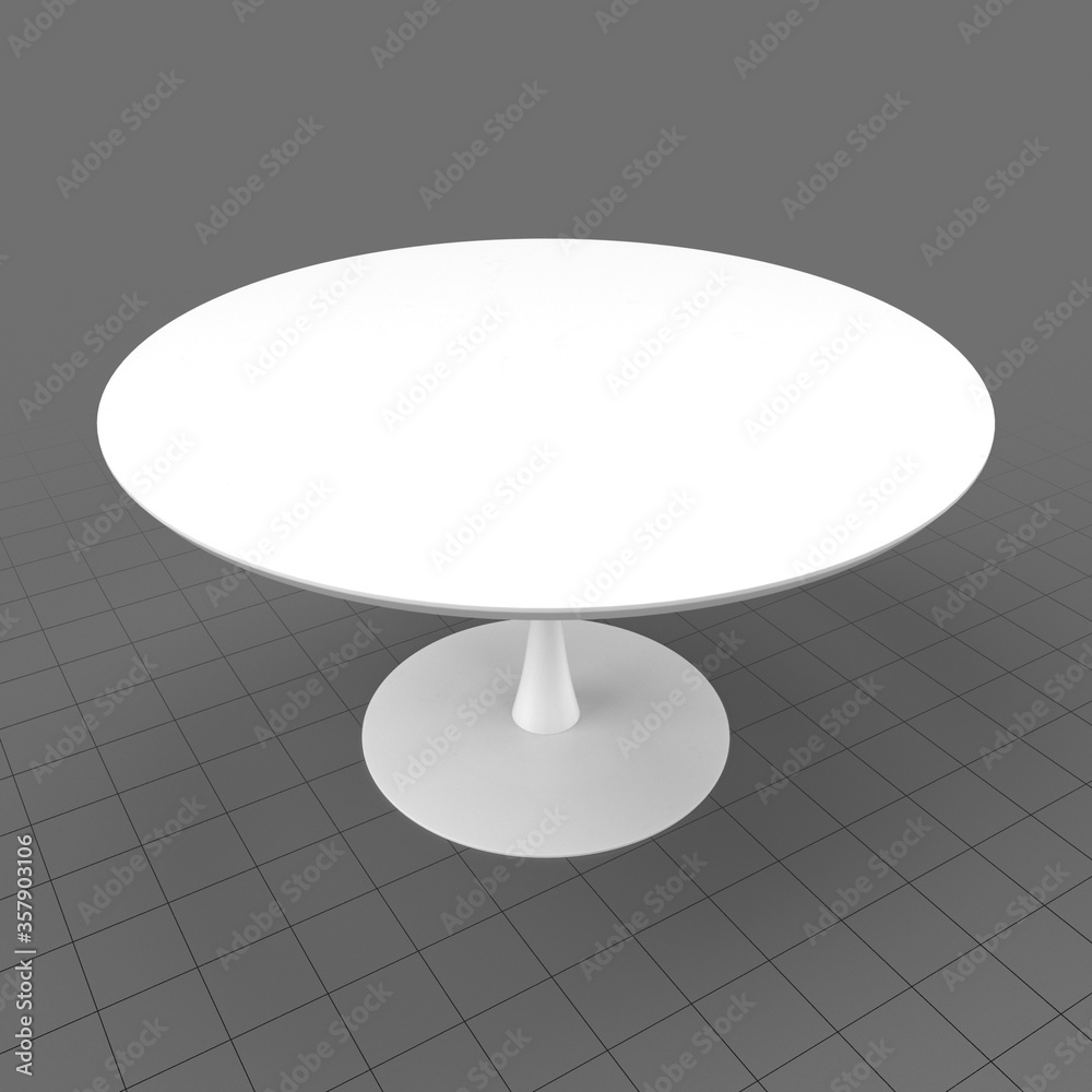 Round table Stock 3D asset | Adobe Stock