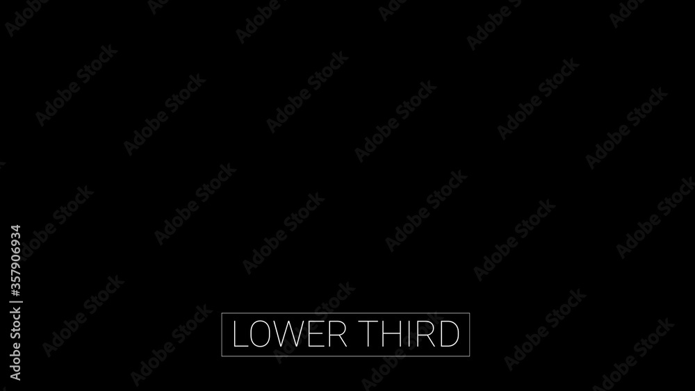 Lower Third Box With Accents Stock Template | Adobe Stock