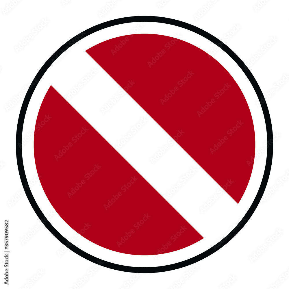 no entry sign, no parking signal, traffic sign vector Stock Vector ...