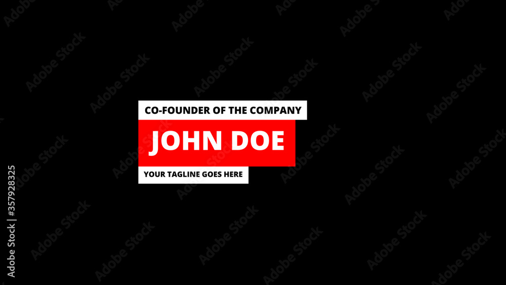 Three-Line Title Stock Template | Adobe Stock