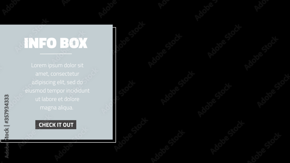 Square Info Box Stock Template | Adobe Stock