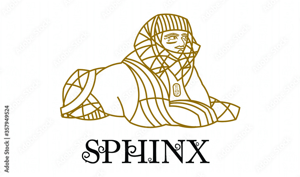 Sphinx Logo Icon Stock Vector | Adobe Stock