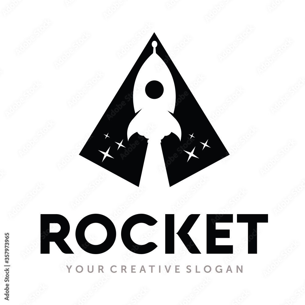 Initial A Rocket Logo Design Vector Inspiration Stock Vector | Adobe Stock