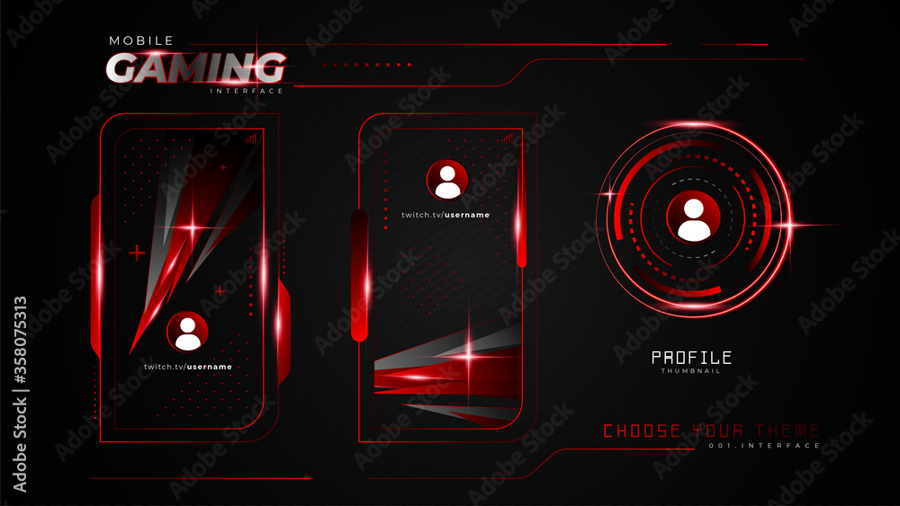 Abstract Red Futuristic Gaming Background for Offline Twitch stream ... Abstract Red Futuristic Gaming Background for Offline Twitch stream ...