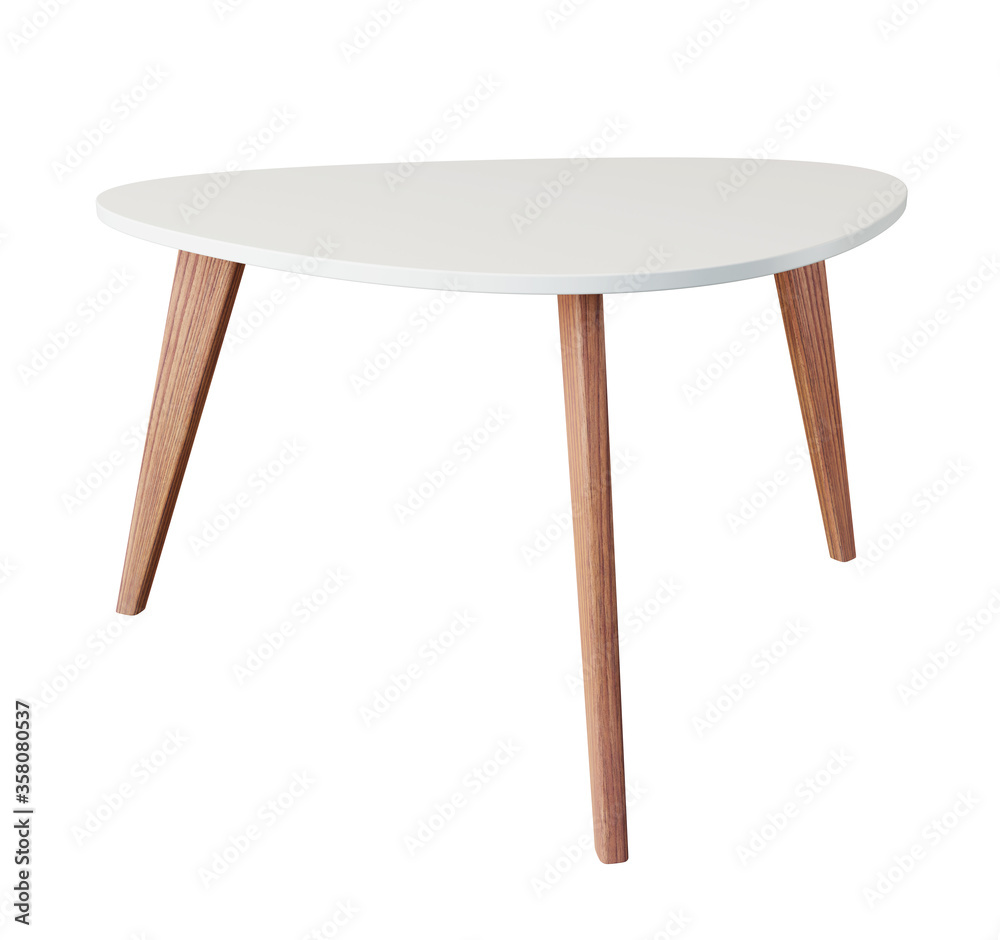 Poster Coffee table isolated on white background with clipping path ...