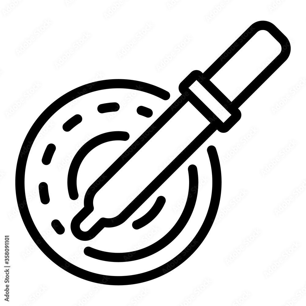 Pipette analysisicon. Outline pipette analysis vector icon for web ...