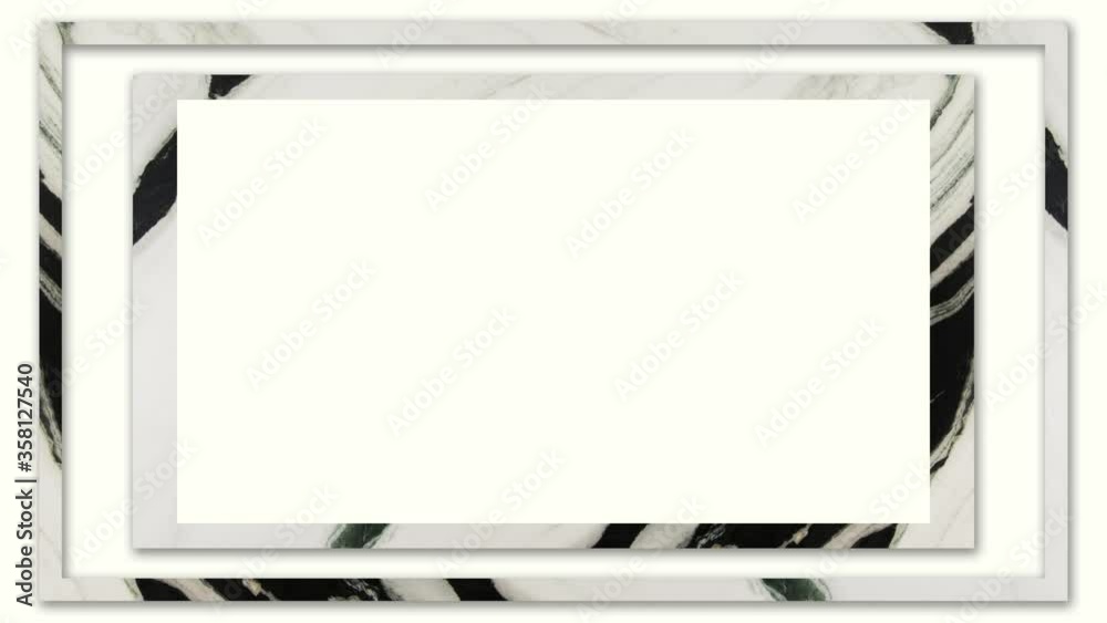 Marble Frame Border Template With Black And White Design - close up ...