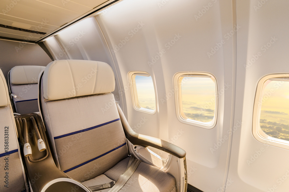airplane interior Stock Photo | Adobe Stock