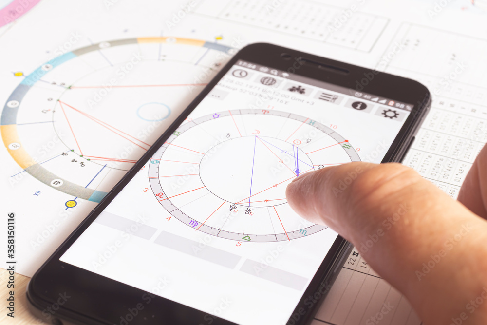 The desktop of an astrologer. Gadgets help the modern Oracle to make ...