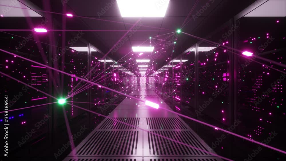 Digital information travels through fiber optic cables through the ...