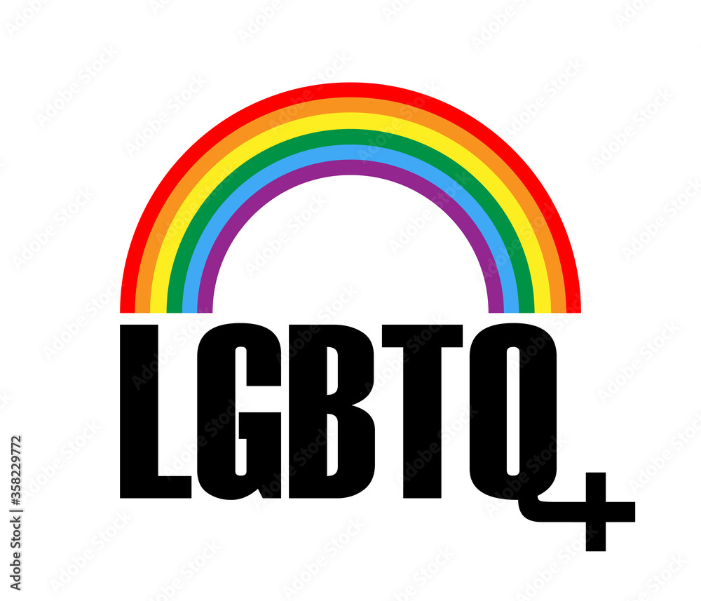 Vecteur Stock Lgbtq Logo With Rainbow Symbol Vector Symbol Of Lgbt