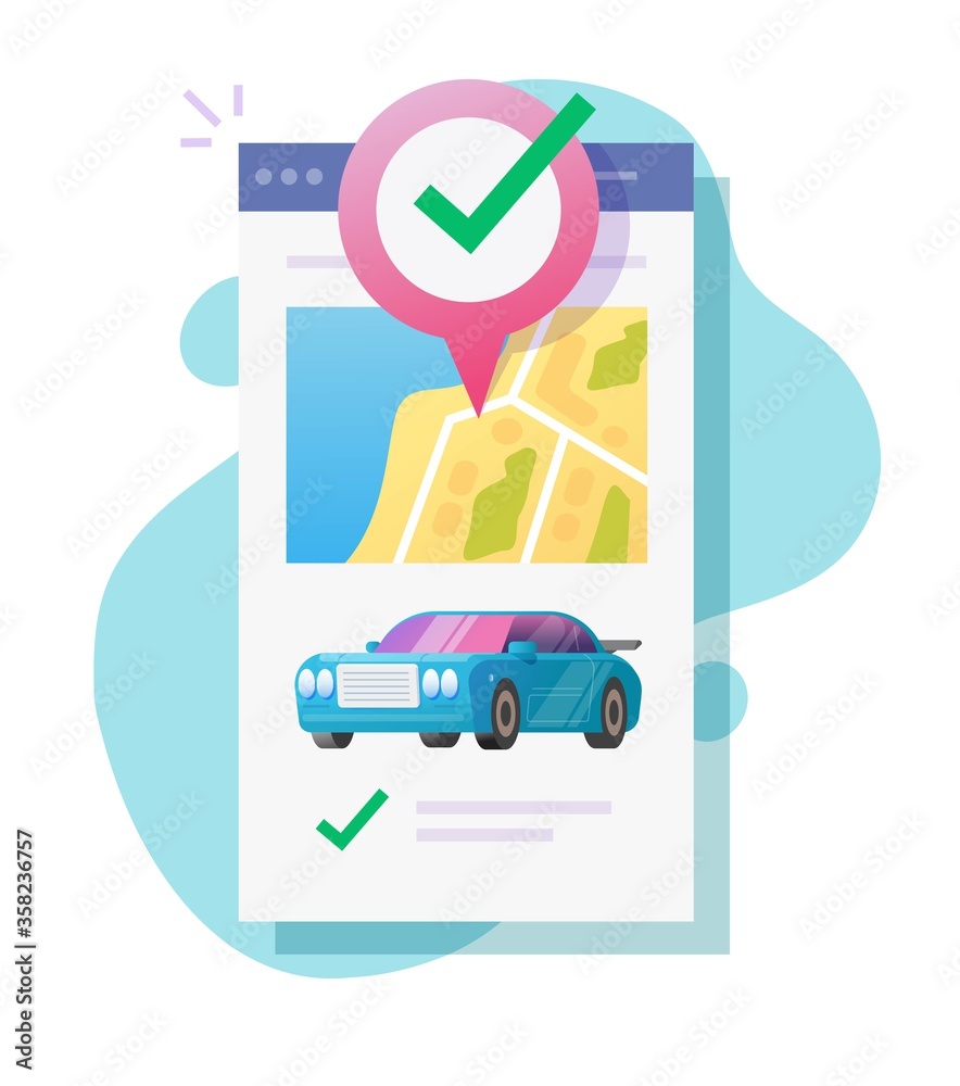 Car gps mobile location destination on city map pin pointer for phone ...