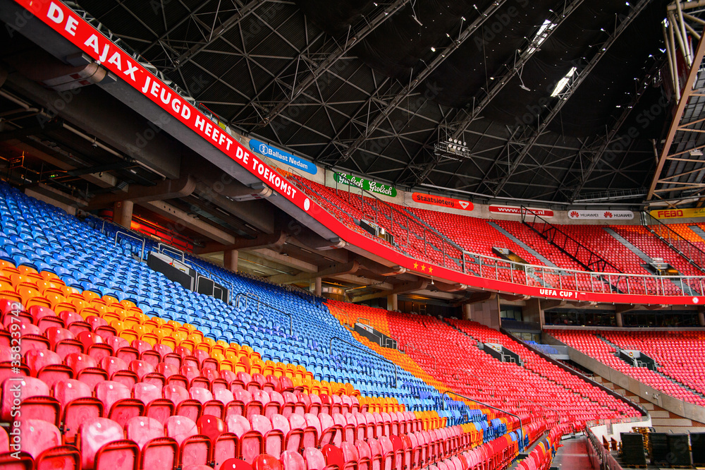 AMSTERDAM, NETHERLANDS - JUNE 2, 2015: Amsterdam Arena, the largest ...