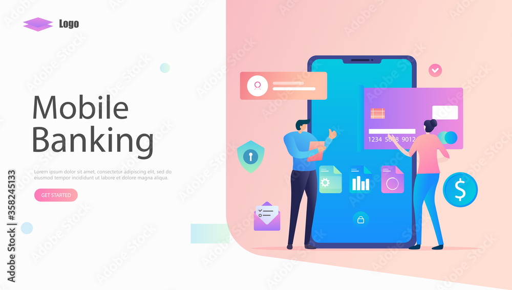 Online and Mobile Payments Vector Illustration Concept , Suitable for ...