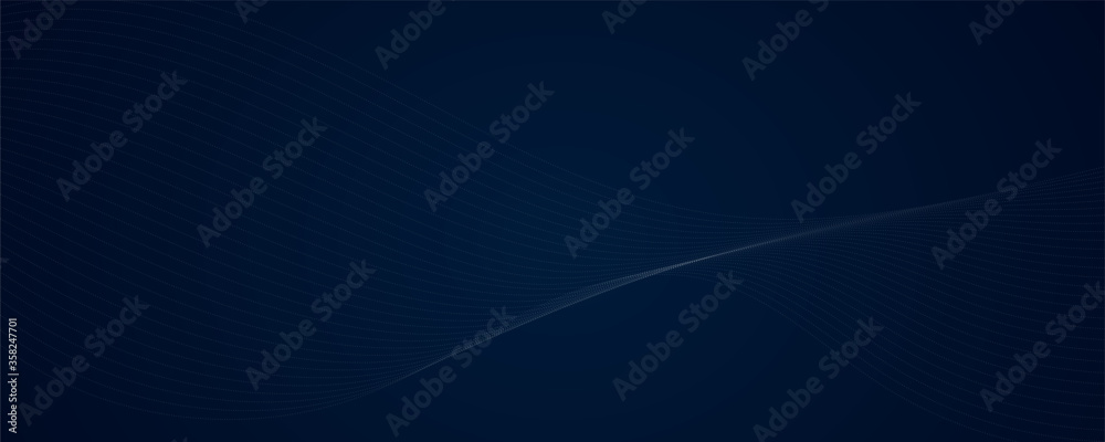 Abstract blue pattern and background poster with dynamic triangle ...