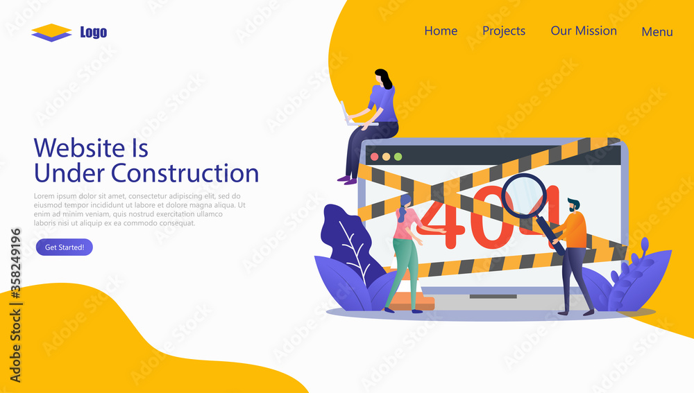 Website Is Under Construction Vector Concept Illustration, Suitable for ...