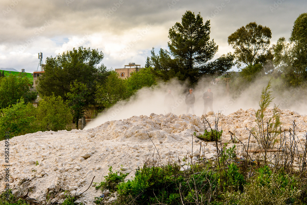 Nature and the hot springs in Guelma, Algeria. Stock Photo | Adobe Stock