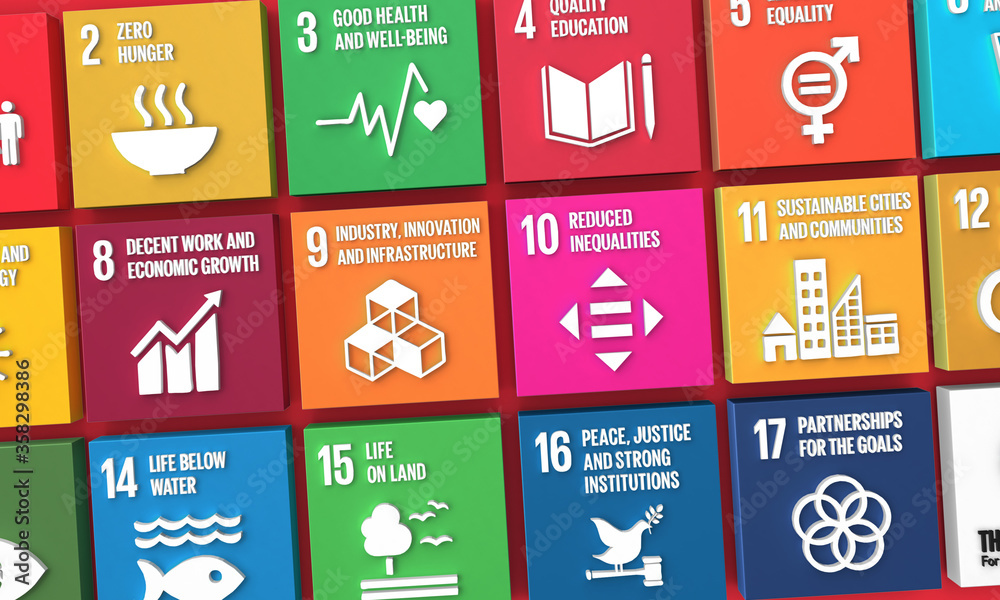 Sustainable Development Goals The United Nations Sdg 3d Rendered