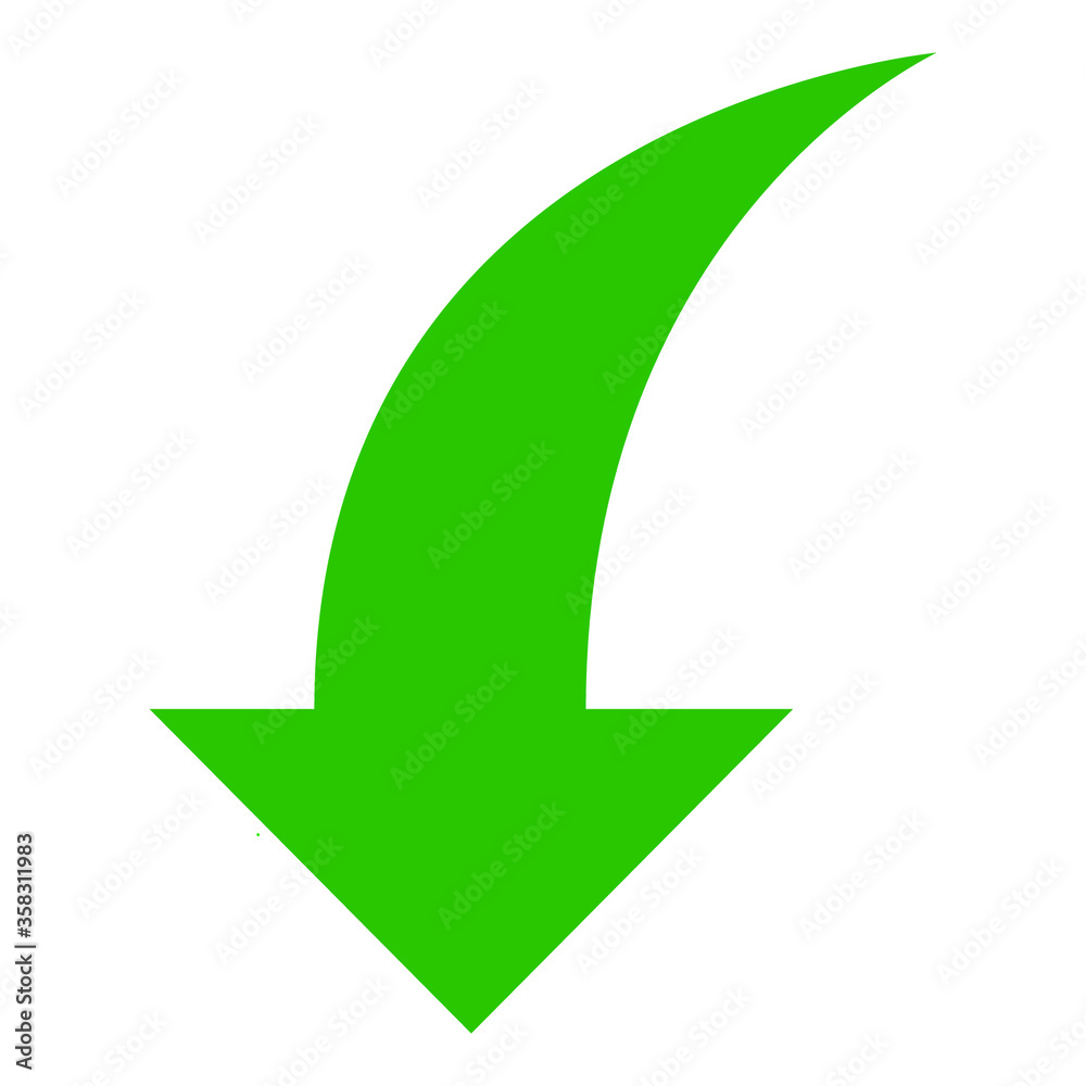 green arrow icon Stock Vector | Adobe Stock