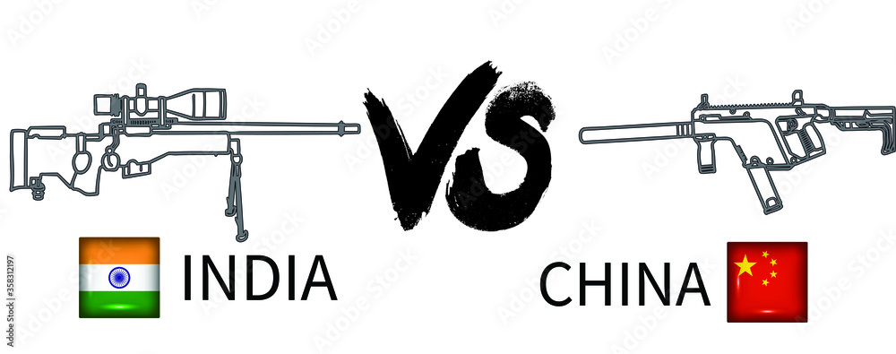 India vs china fight or war on border background., fight or war on the ...