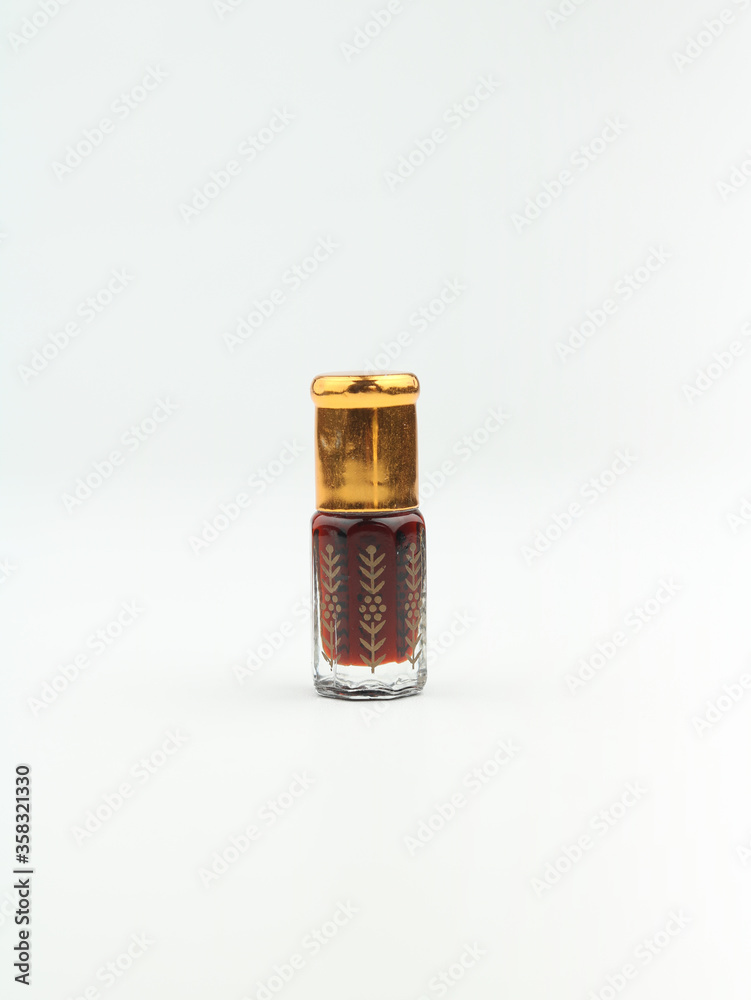 Arabian oud attar perfume in mini bottles. Stock Photo | Adobe Stock