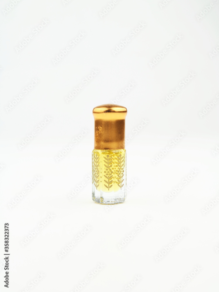 Arabian oud attar perfume in mini bottles. Stock Photo | Adobe Stock