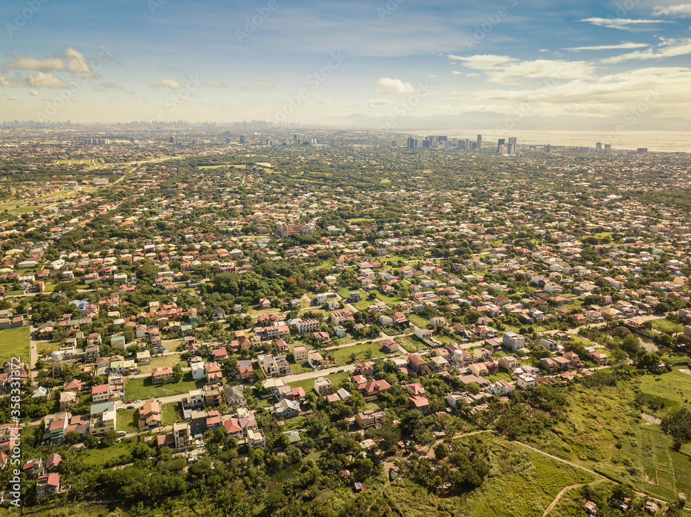 High Aerial of Katarungan Village, Ayala Alabang Village, and Metro ...