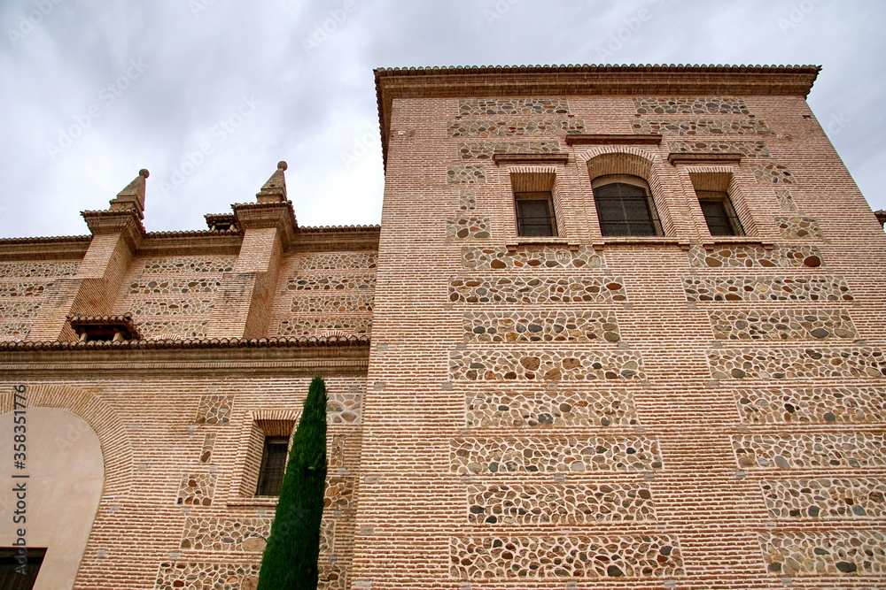 St Mary Church of the Alhambra in Granada. this church was built ...