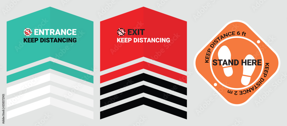 Please keep safe distance sign to help reduce the spread of covid-19 ...