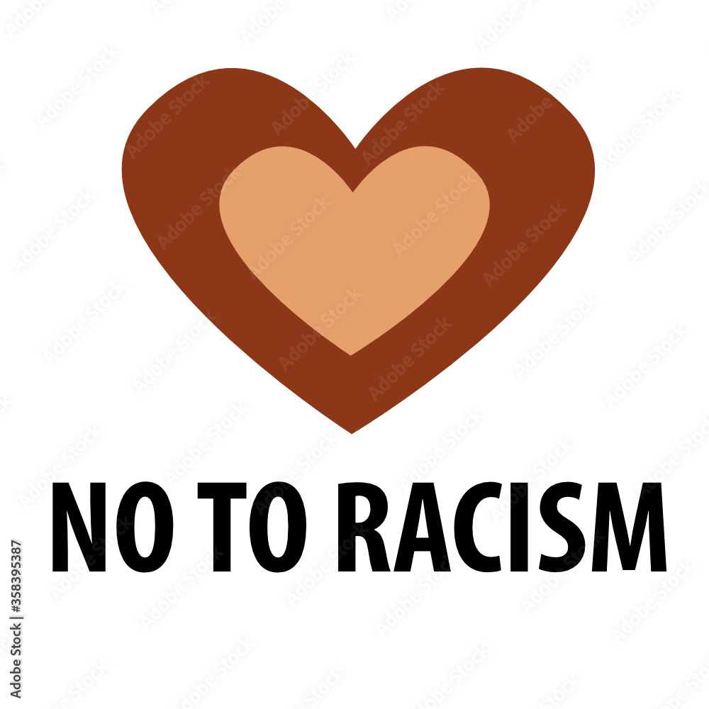 Vettoriale Stock Stop racism. Black lives matter, we are equal. No ...