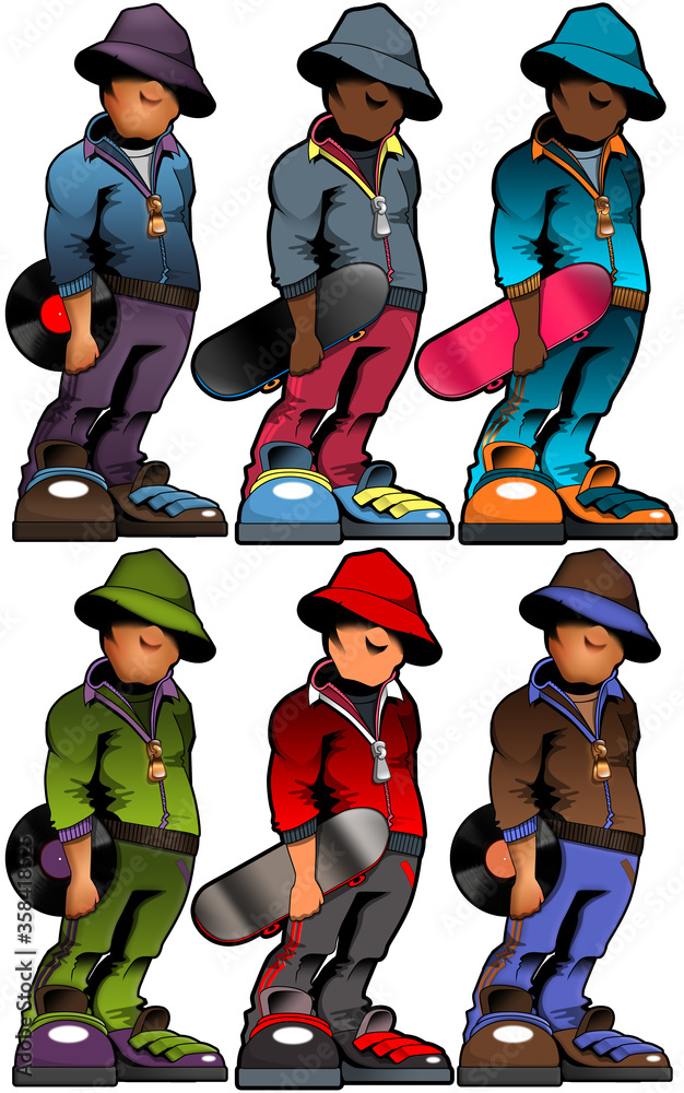 Skater boy. Cartoon characters. Cute cartoon, tiny little cutie ...