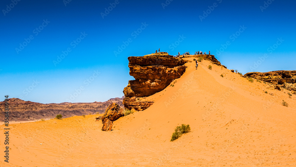 It's Nature and rocks of Wadi Rum (Valley of the Moon), Jordan. UNESCO ...