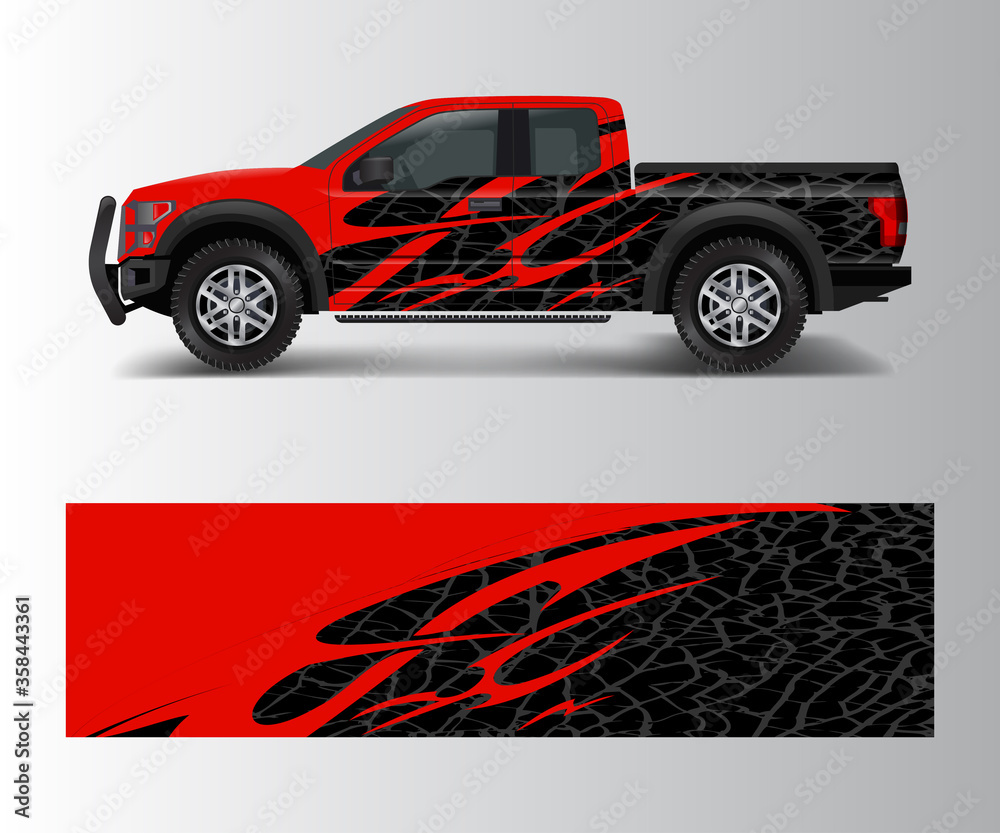 custom livery race rally offroad car vehicle sticker and tinting. Car ...