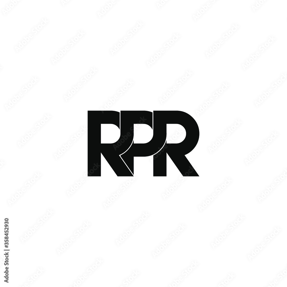 rpr letter original monogram logo design Stock Vector | Adobe Stock