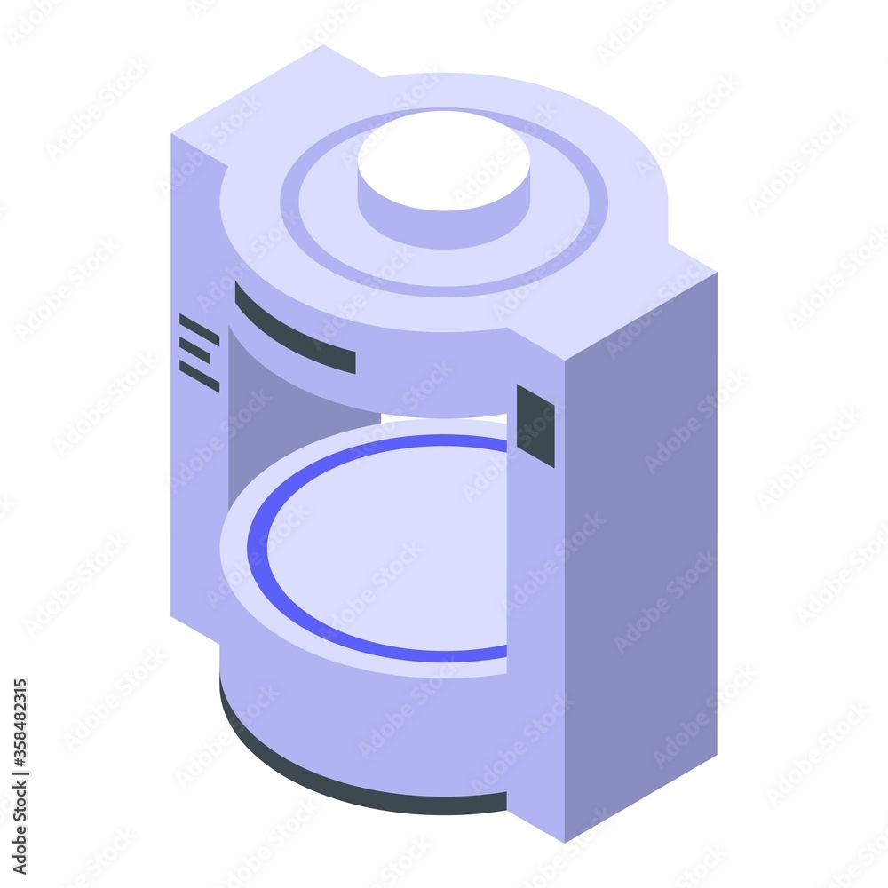 Mri scanner icon. Isometric of mri scanner vector icon for web design ...