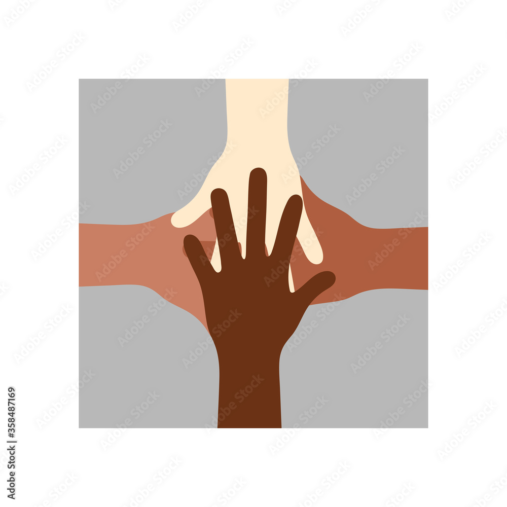 sign unity of nations multinational international, Illustration with ...