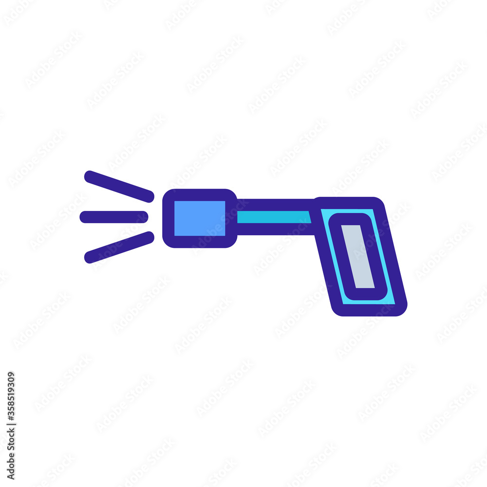 pressure washer gun icon vector. pressure washer gun sign. color symbol ...