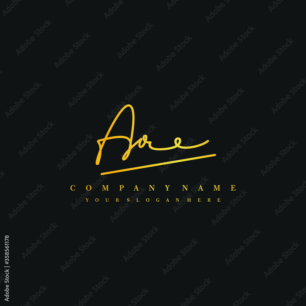 AO initials signature logo. Handwriting logo vector templates. Hand ...