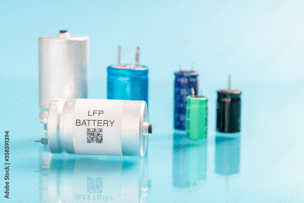 Lithium iron phosphate battery LiFePO. or LFP battery lithium ...