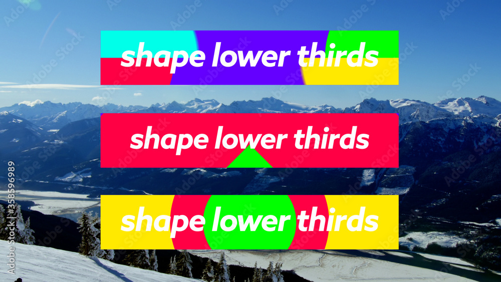 Simple Clean Shape Lower Thirds Stock Template | Adobe Stock