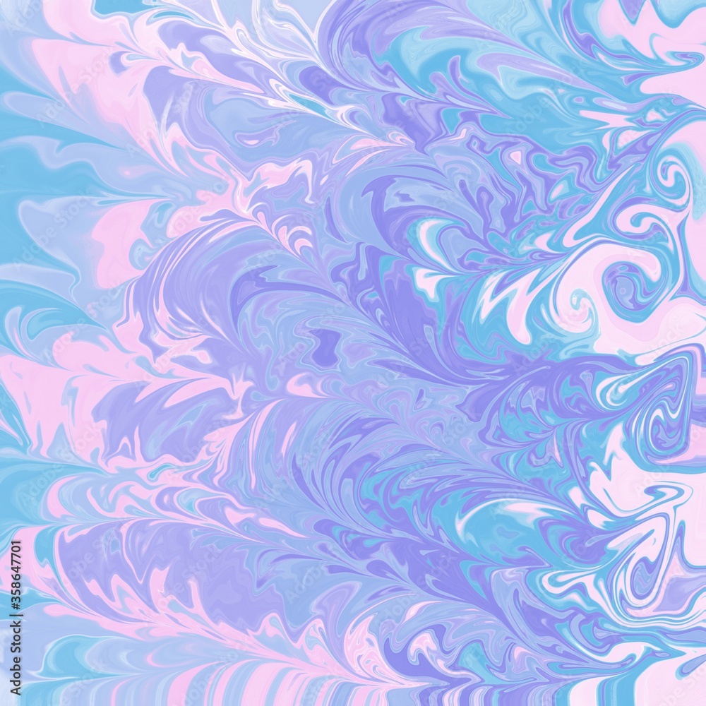 Purple, pink and aqua marble swirl watercolor background, art abstract ...