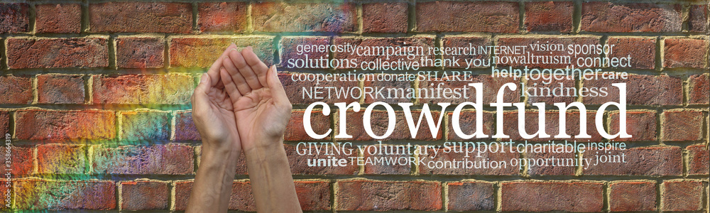 Donations needed for our crowd funding campaign - female cupped hands ...