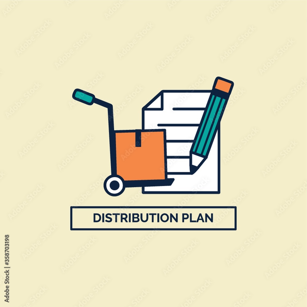 distribution plan Stock Vector | Adobe Stock